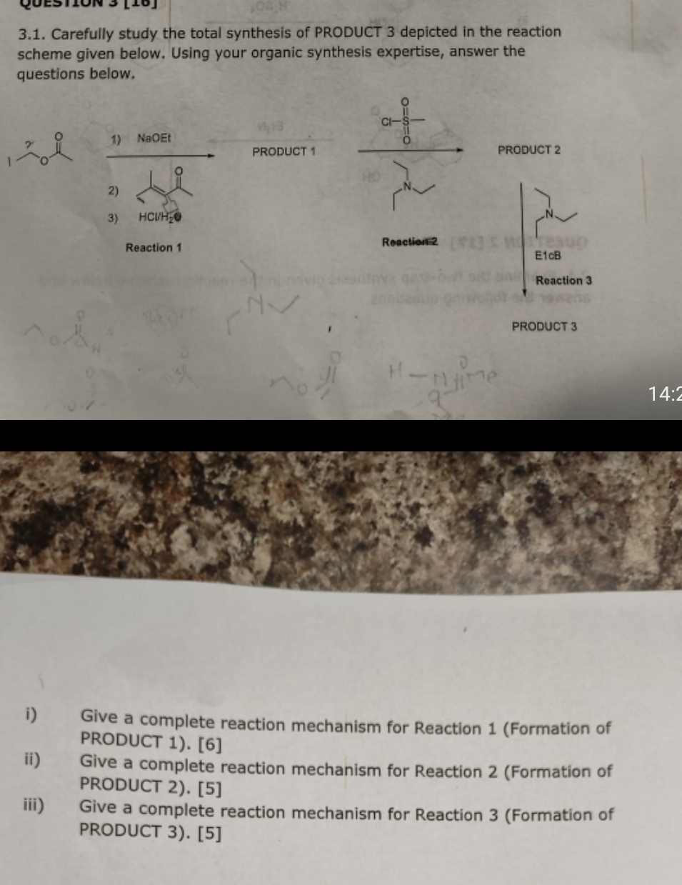 Solved 3.1. ﻿Carefully study the total synthesis of PRODUCT | Chegg.com