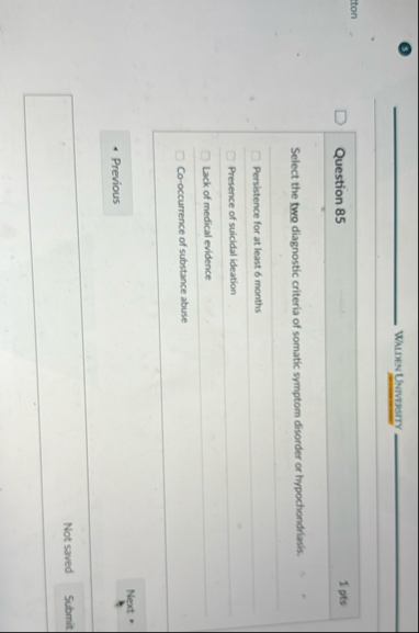 Solved 3Whlden UnivermytonQuestion 851 ﻿ptsSelect the two | Chegg.com