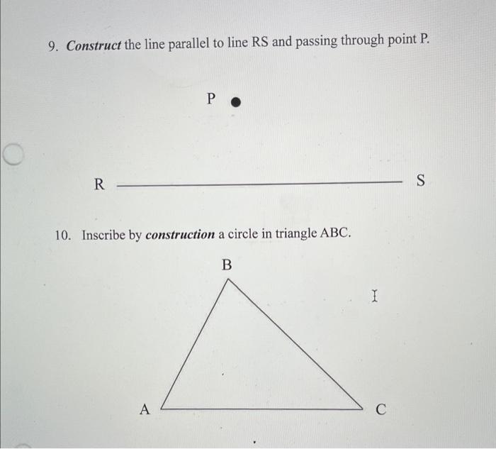 Solved 4. Given a line segment of length a as shown, | Chegg.com