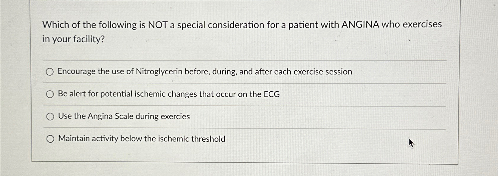 Solved Which of the following is NOT a special consideration | Chegg.com