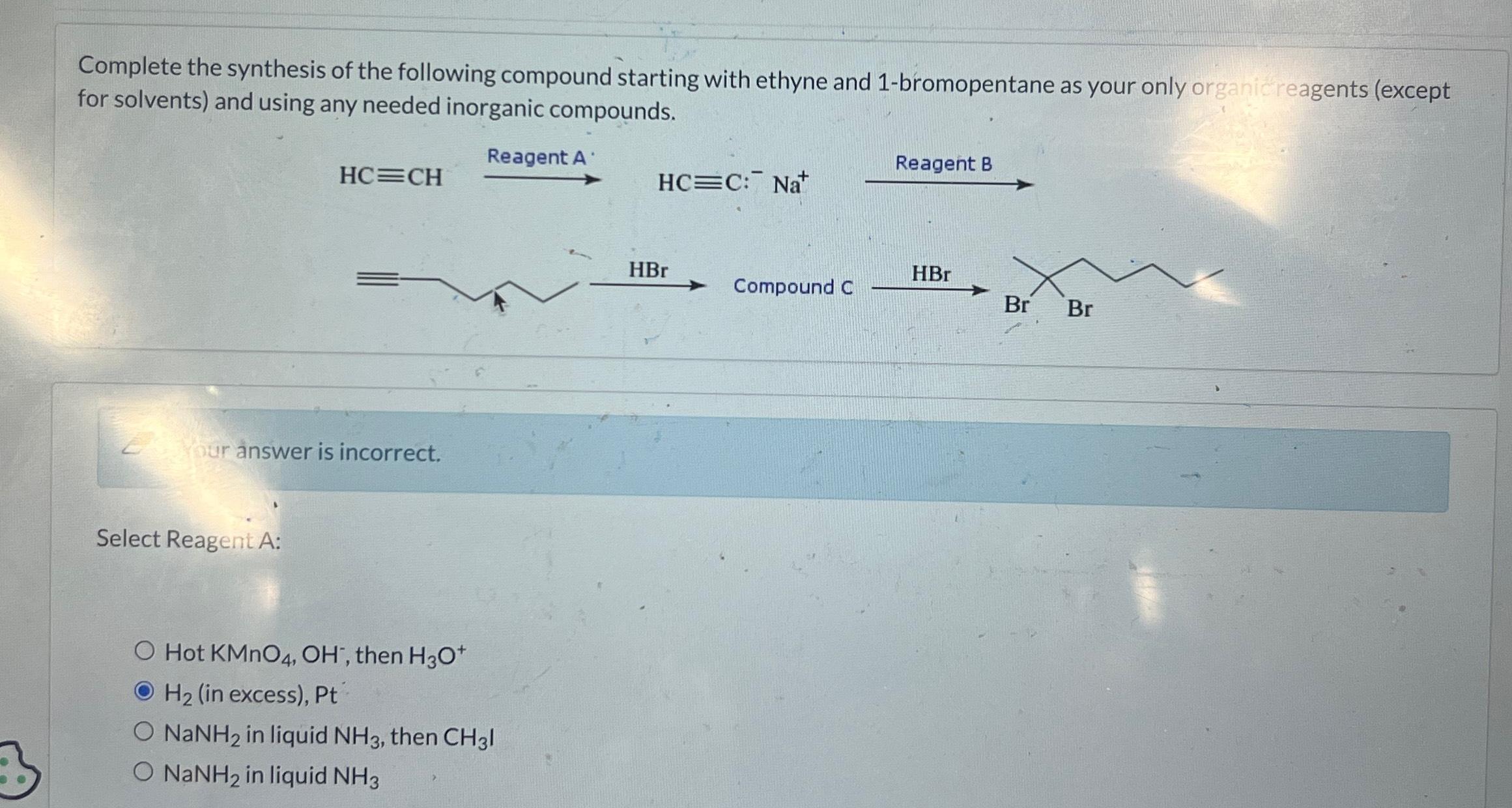 Solved Complete the synthesis of the following compound | Chegg.com