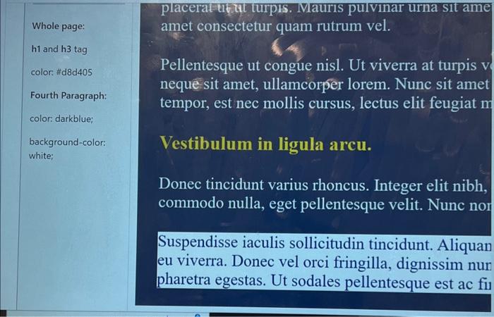 Solved CSI 140 webedeveloper. How to create the following | Chegg.com