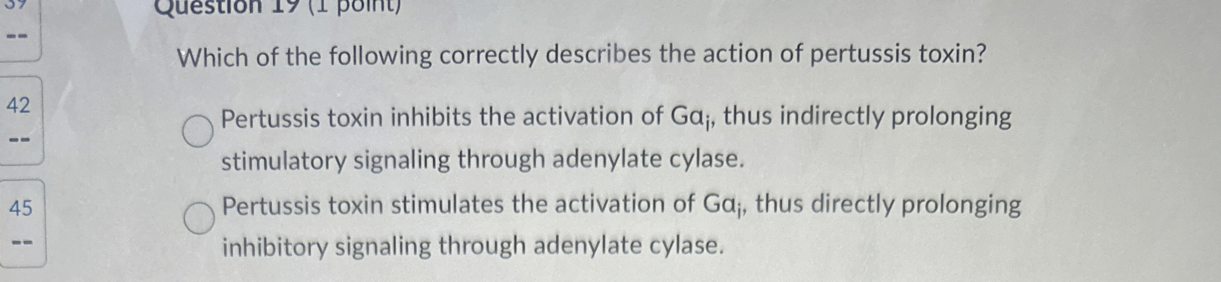 Solved Which of the following correctly describes the action | Chegg.com