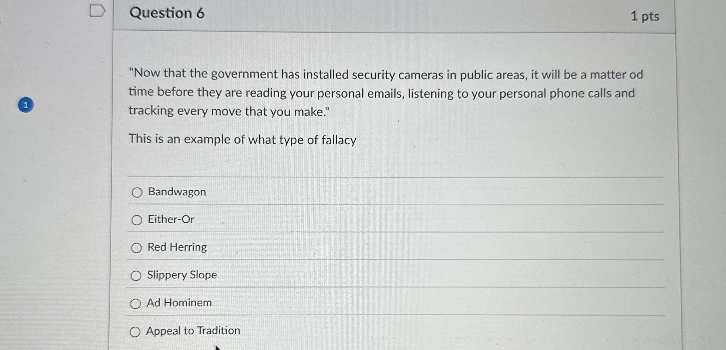 Solved Question 61 ﻿pts1"Now that the government has | Chegg.com
