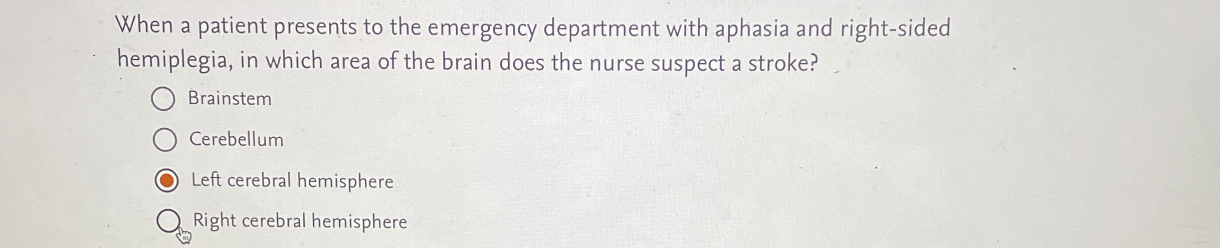 Solved When a patient presents to the emergency department | Chegg.com
