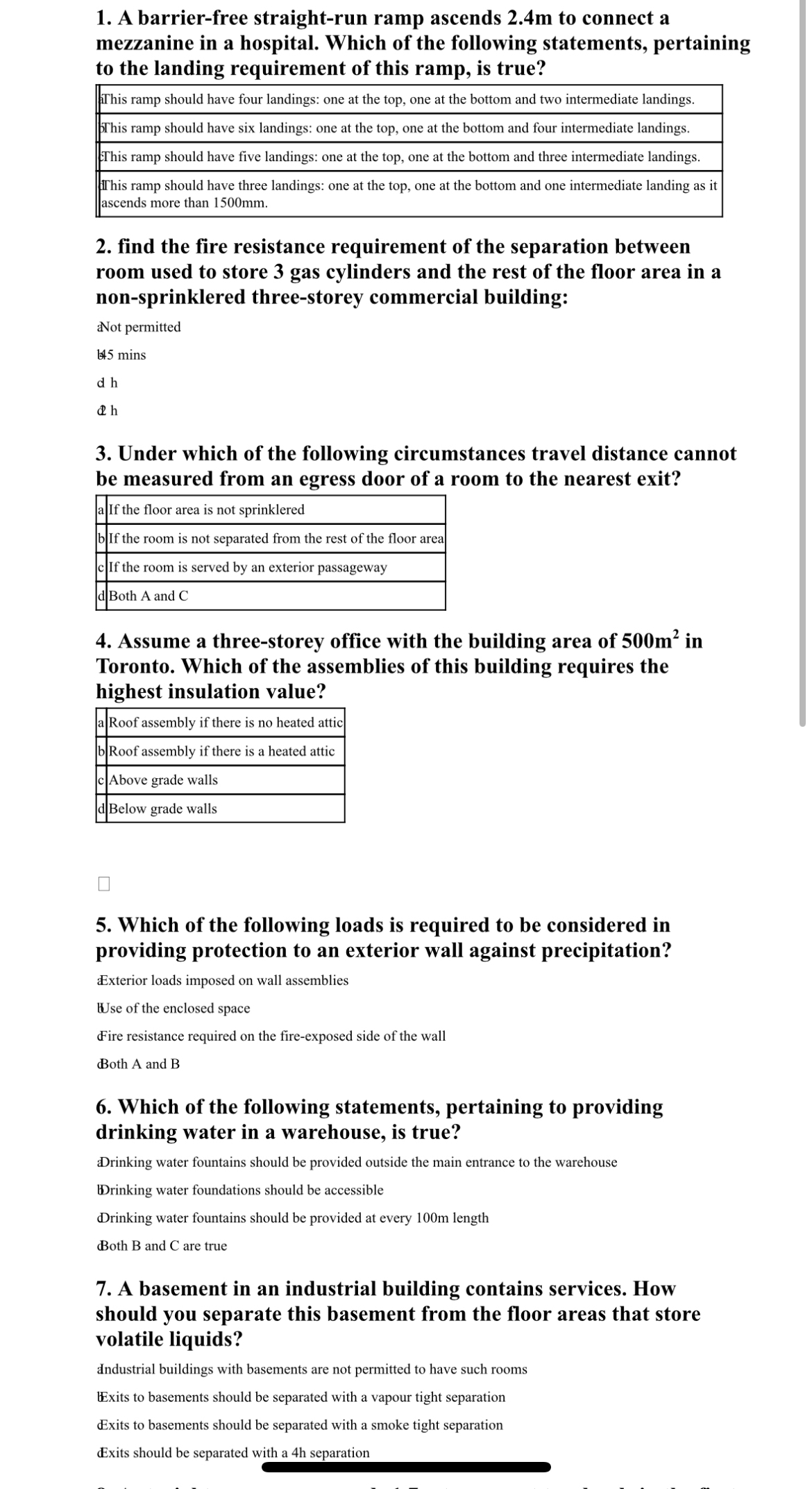 Solved Using the ontario building code 2012 ﻿please answer | Chegg.com