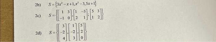 Solved Determine whether the following set is linearly | Chegg.com