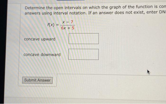 Solved Determine the open intervals on which the graph of | Chegg.com