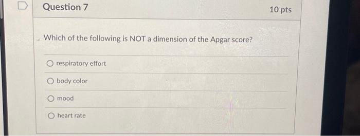 Which of the following is NOT a dimension of the | Chegg.com