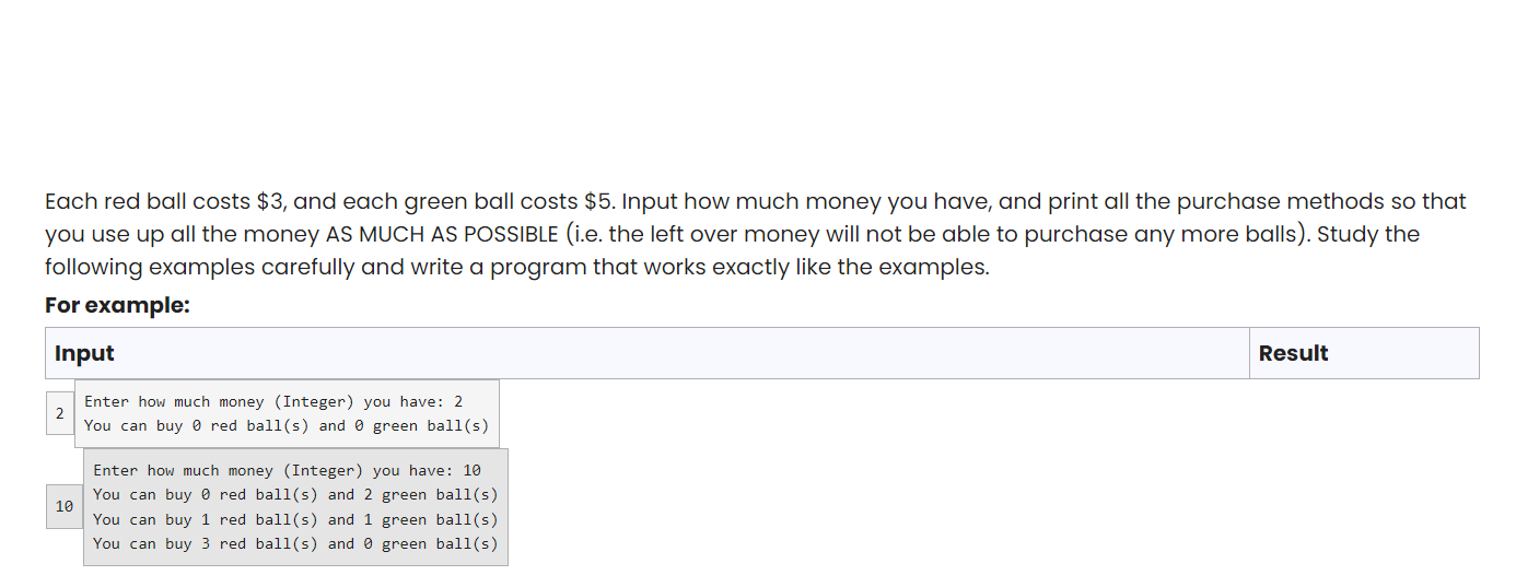 Solved Help Me Write A Program Using Python Each Red Ball