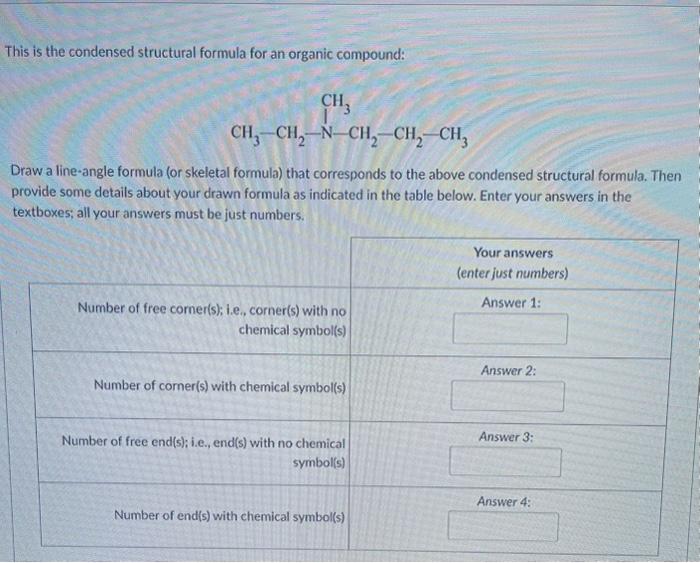Solved Consider the following condensed structural formula | Chegg.com