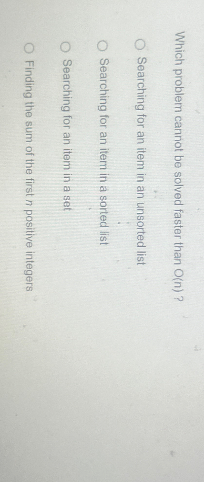 Solved Which problem cannot be solved faster than | Chegg.com