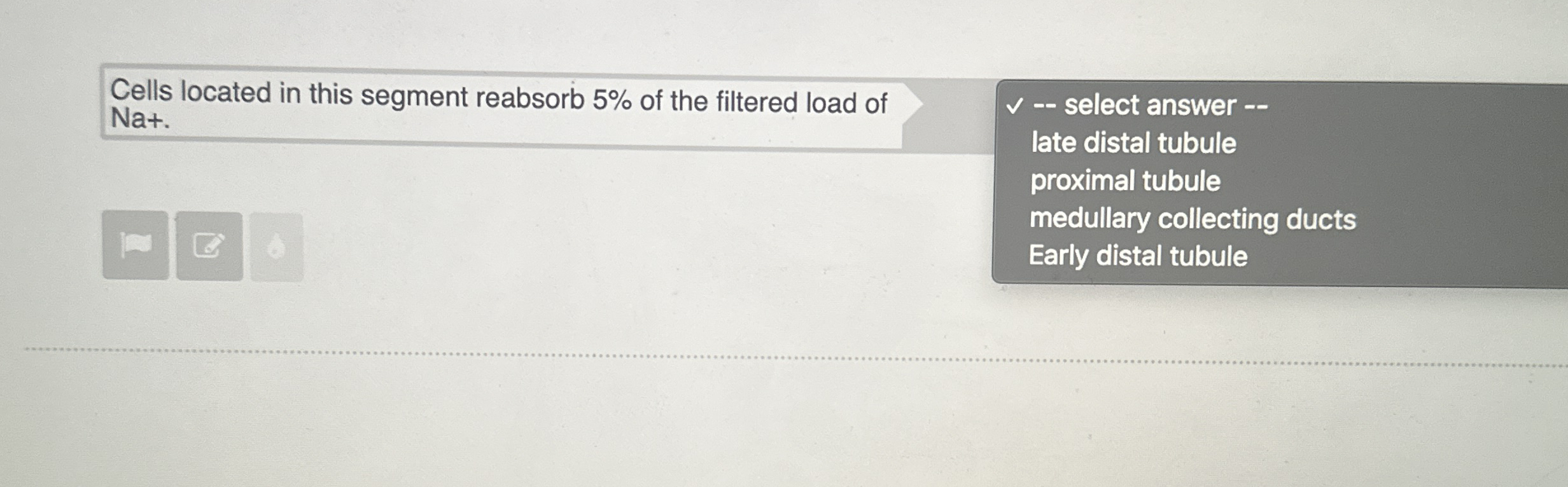 Solved Cells located in this segment reabsorb 5% ﻿of the | Chegg.com