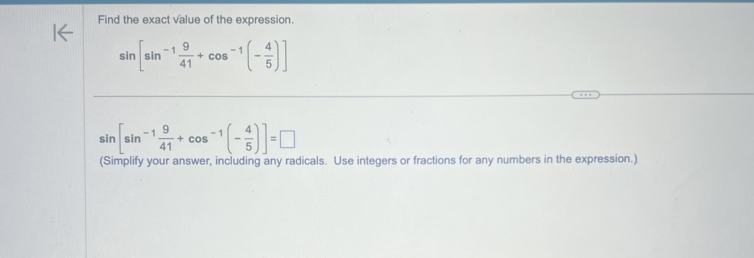 Solved Find the exact value of the | Chegg.com