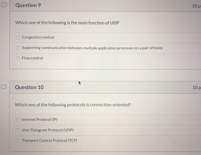 Solved Question 9 10 p Which one of the following is the | Chegg.com