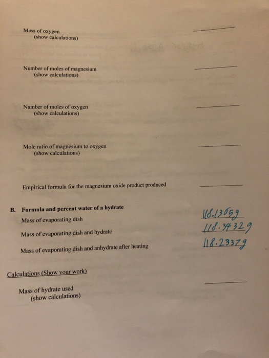 Solved Problems and questions (show all calculations, | Chegg.com