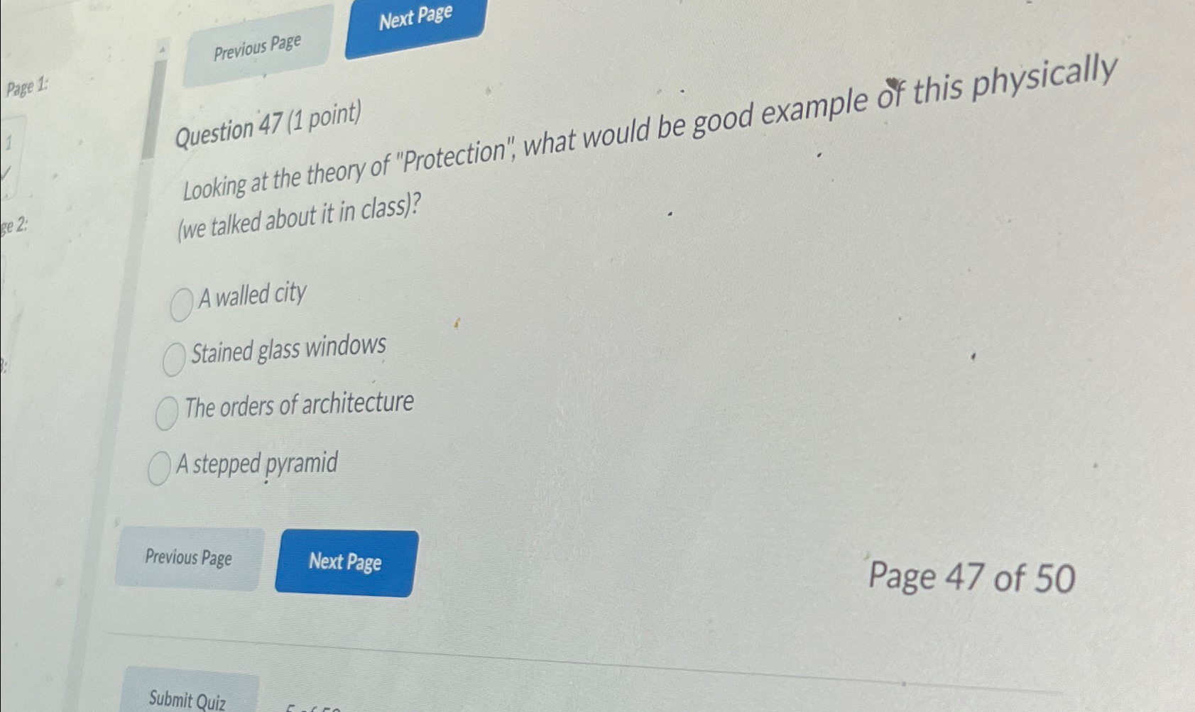 Solved Question 47 (1 ﻿point)Looking at the theory of | Chegg.com