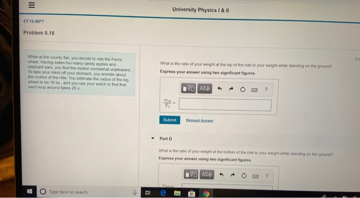 Solved F19-MP7 Problem 8.18 Part A While at the county fair, | Chegg.com