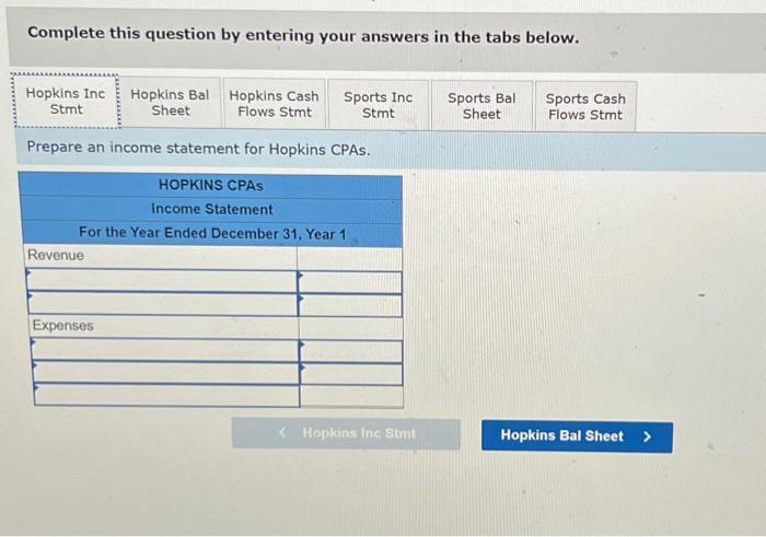 Solved Required Complete the following table by indicating | Chegg.com