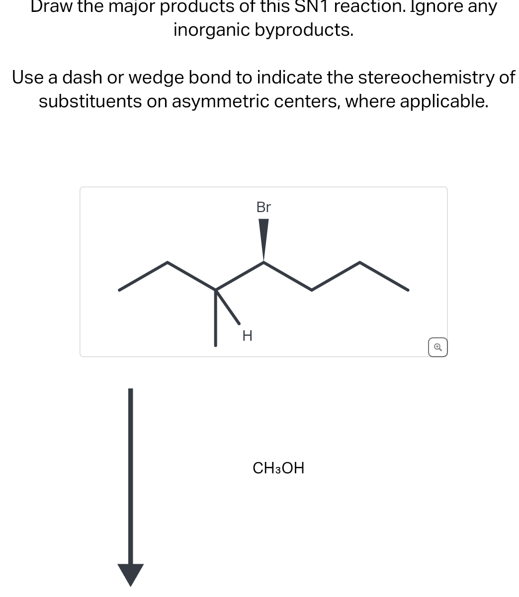 Solved Draw the major products of this SN1 ﻿reaction. Ignore | Chegg.com