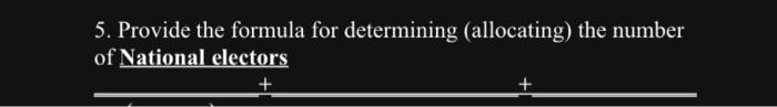 5. Provide the formula for determining (allocating) | Chegg.com