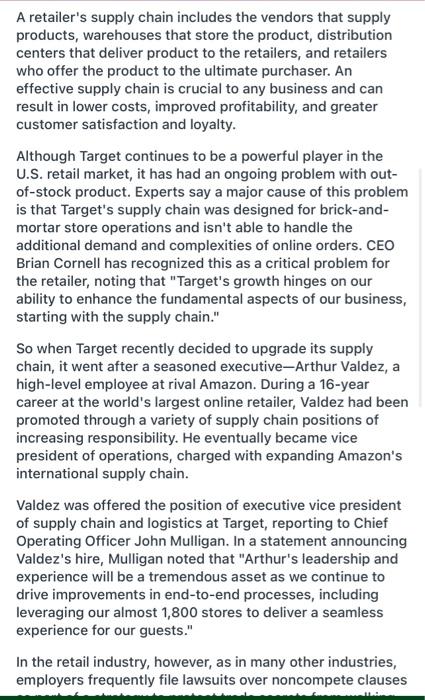 Solved • Do noncompete clauses in employment contracts | Chegg.com