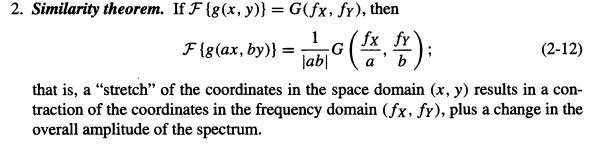 Solved Similarity theorem. If F{g(x,y)}=G(fx,fY), | Chegg.com