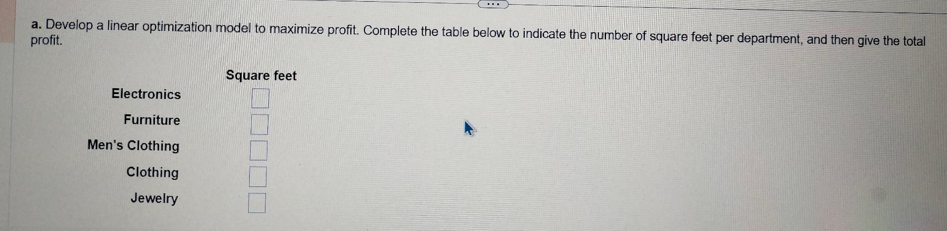 Solved b below. Expected Performance Dataa. Develop a linear | Chegg.com