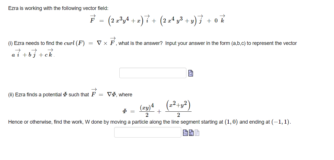 Solved Ezra is working with the following vector | Chegg.com