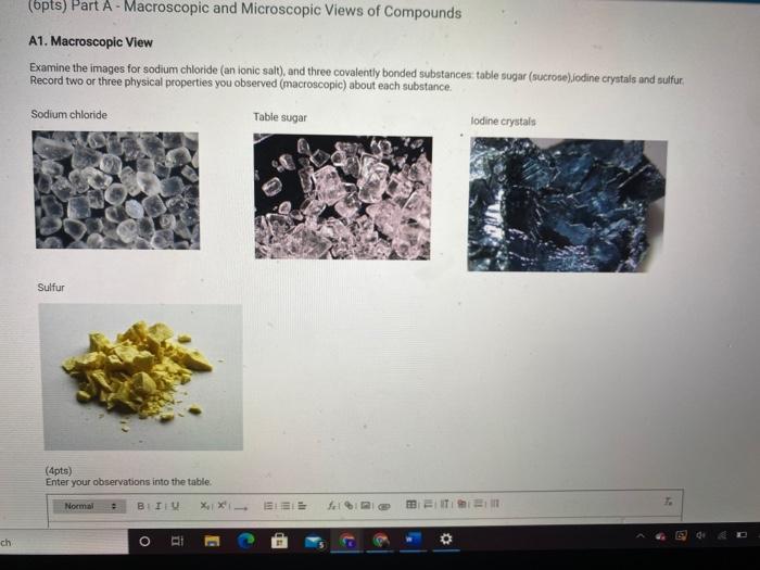 Solved (opts) Part A - Macroscopic and Microscopic Views of | Chegg.com