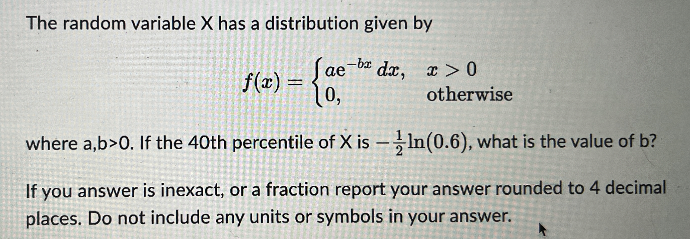 The random variable x ﻿has a distribution given | Chegg.com