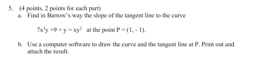 Solved 5. (4 points, 2 points for each part) a. Find in | Chegg.com