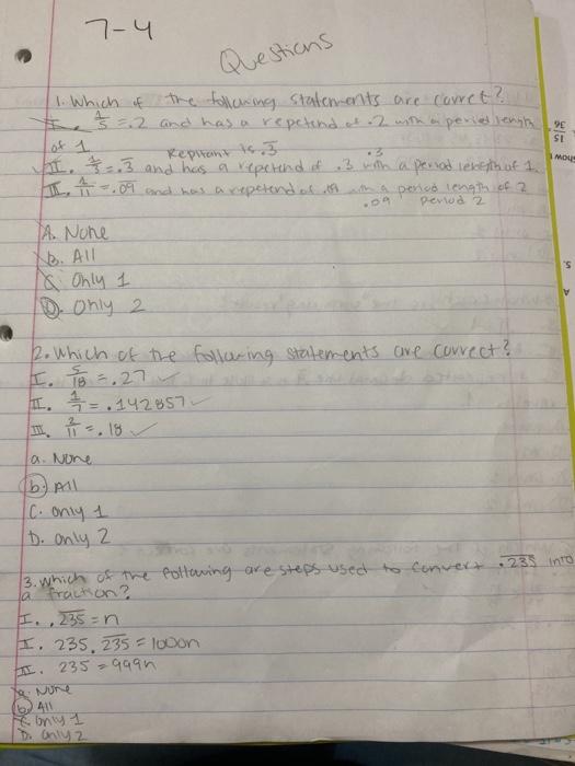 Solved Can someone please check my answers for the | Chegg.com