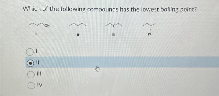 Solved Which of the following compounds has the lowest | Chegg.com