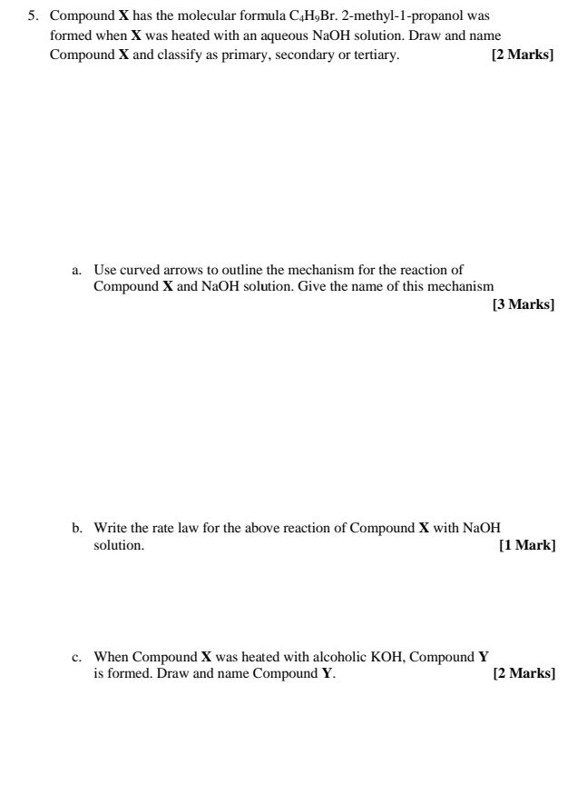 Solved Compound x ﻿has the molecular formula | Chegg.com