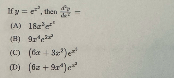 If y=ex3, ﻿then | Chegg.com