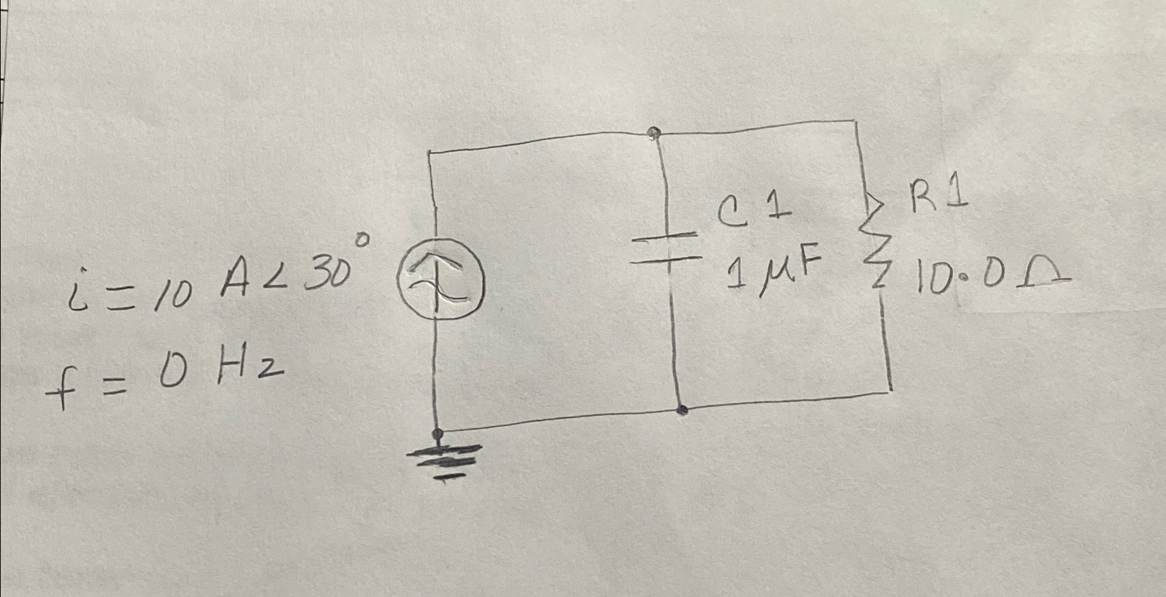 Solved Determine iR1 (current in R1). ﻿Answer in fasorial | Chegg.com