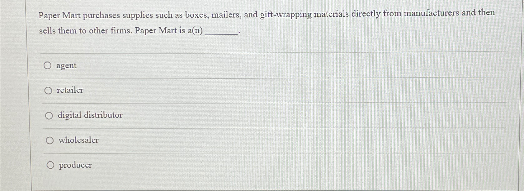 Solved Paper Mart purchases supplies such as boxes, mailers, | Chegg.com