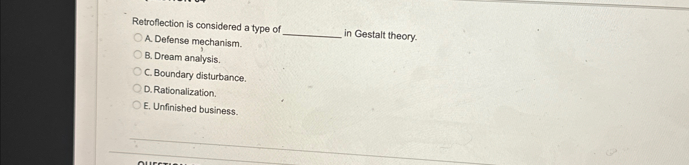 Solved Retroflection is considered a type ofA. ﻿Defense | Chegg.com