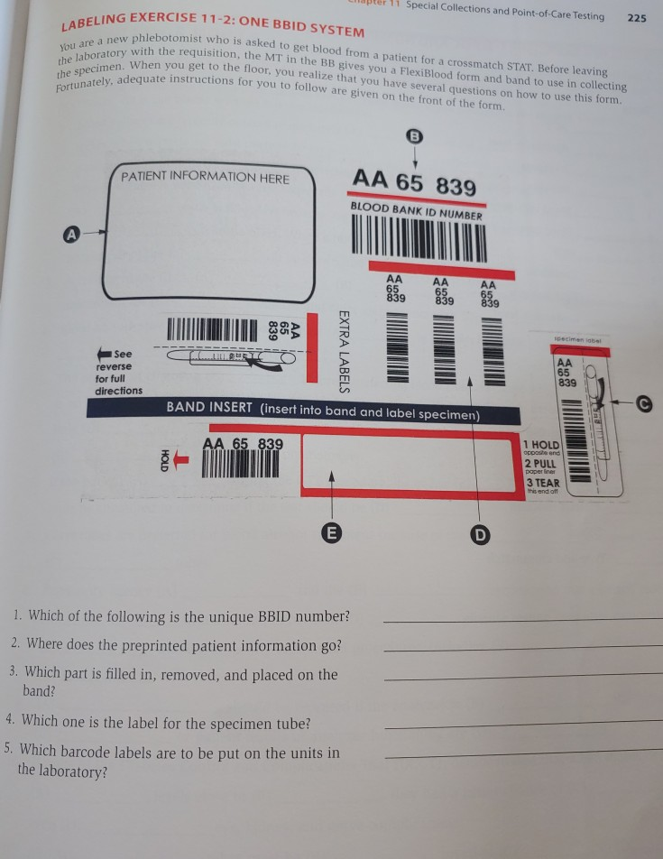 Solved Special Collections and Point-of-Care Testing 225 | Chegg.com