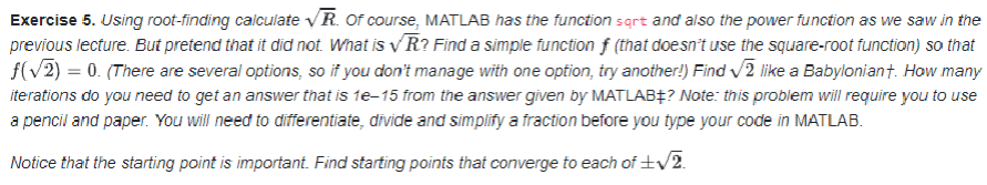 Solved Exercise 5. ﻿Using root-finding calculate R2. ﻿Of | Chegg.com