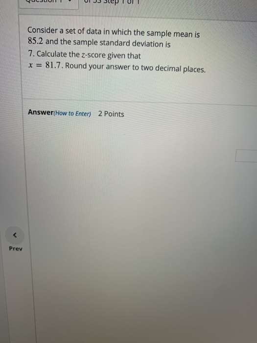 Solved Consider a set of data in which the sample mean is | Chegg.com
