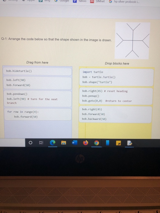 Solved Yahoo SIMnet Ghp silver probook L. Q-1: Arrange the | Chegg.com