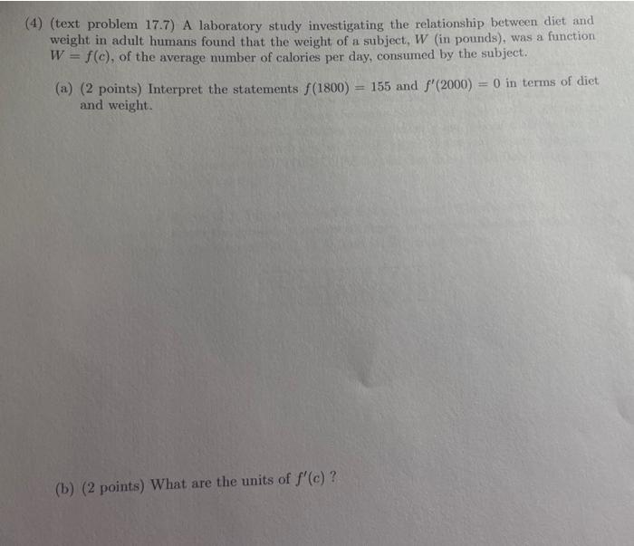 Solved 4) (text problem 17.7) A laboratory study | Chegg.com