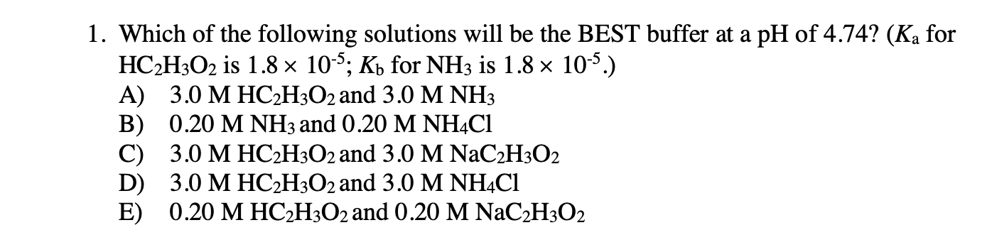 Solved Which of the following solutions will be the best | Chegg.com