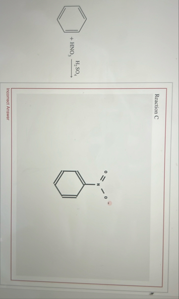 Solved Reaction C ﻿HNO3→H2SO4Please handraw the solution :) | Chegg.com