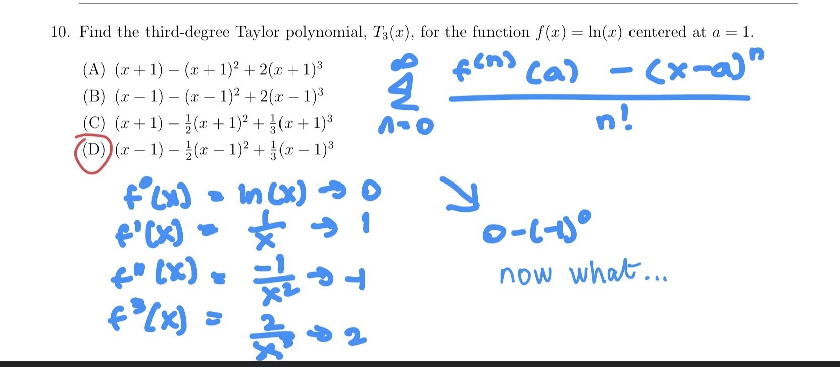 Solved Find the third-degree Taylor polynomial, T3(x), ﻿for | Chegg.com