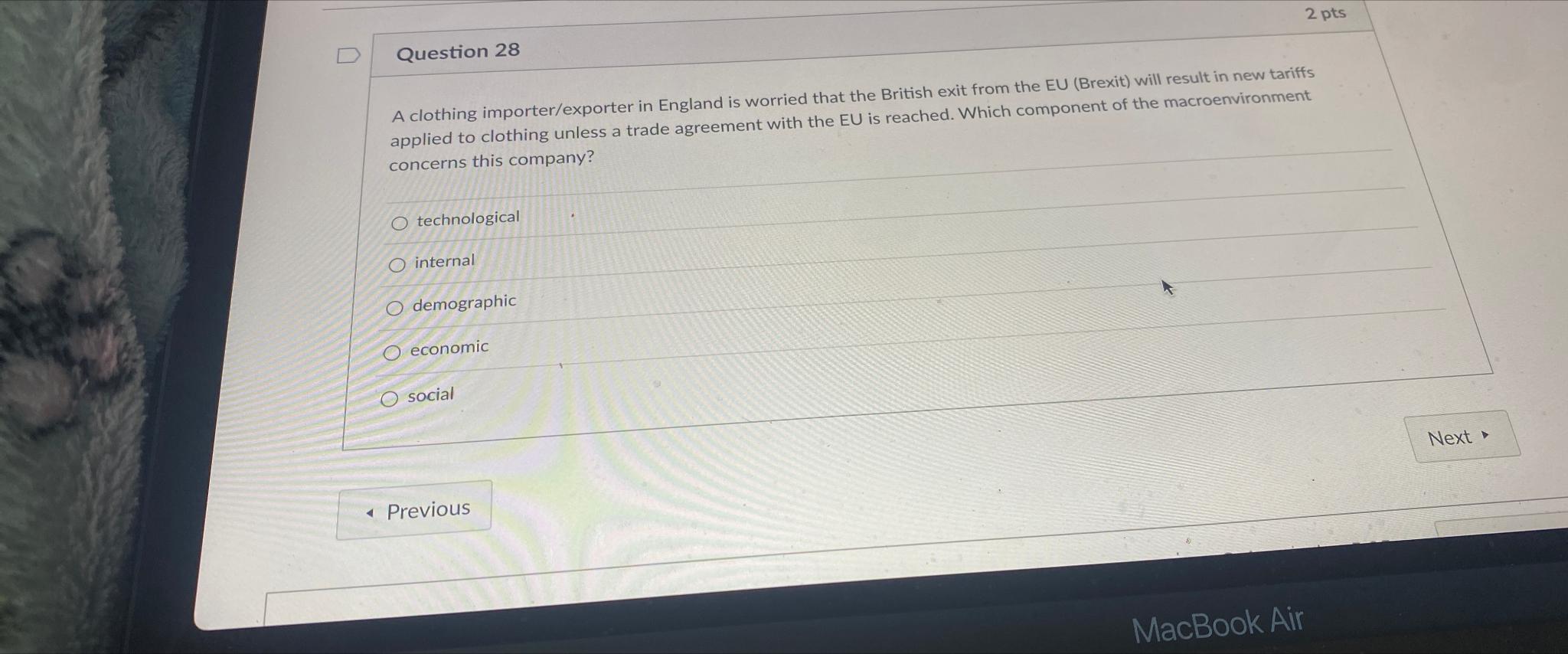Solved Question 28A clothing importer/exporter in England is | Chegg.com