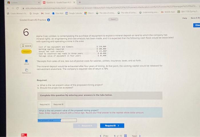 Solved Alpha Coal, Limited is contemplating the purchase of | Chegg.com
