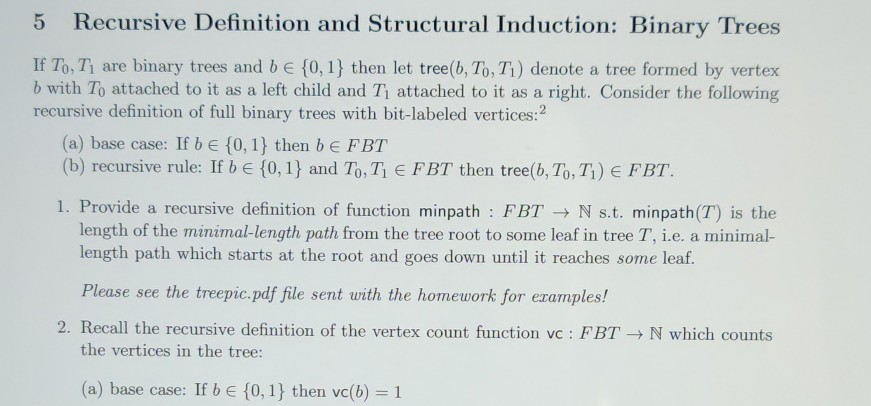 binary tree (recursion)